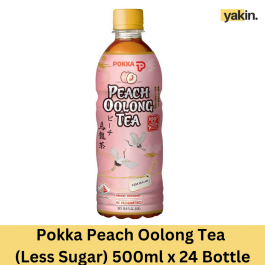 Pokka Peach Oolong Tea (Less Sugar) 24 x 500ML